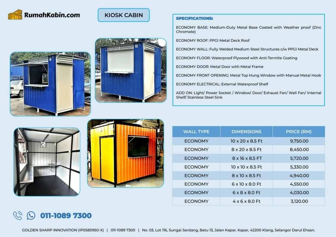 Toilet Portable Cabin | Deluxe – Insulated White Deck Panel Wall – 100% ...