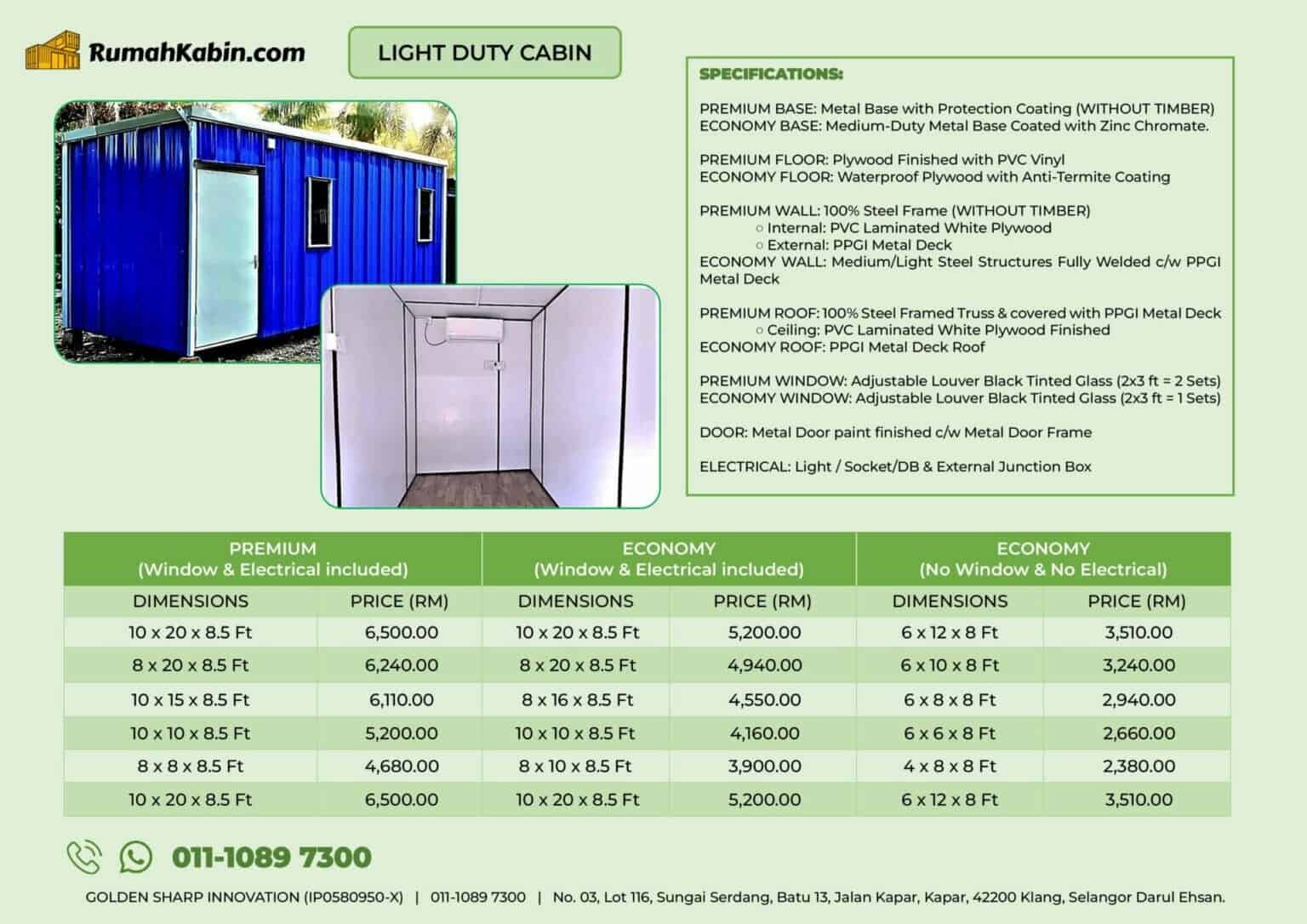 Heavy Duty Portable Cabin | Super Deluxe – Insulated Sandwich Panel ...